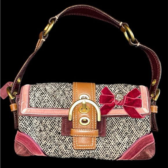 Coach | Bags | Coach Y2k Limited Edition Soho Tweed Ribbon Bow Demi ...